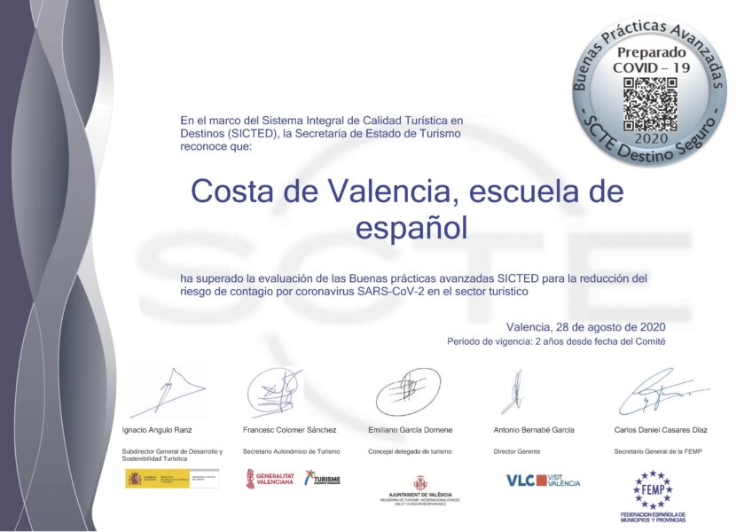 Congratulations to our Costa de Valencia Spanish school for having ...